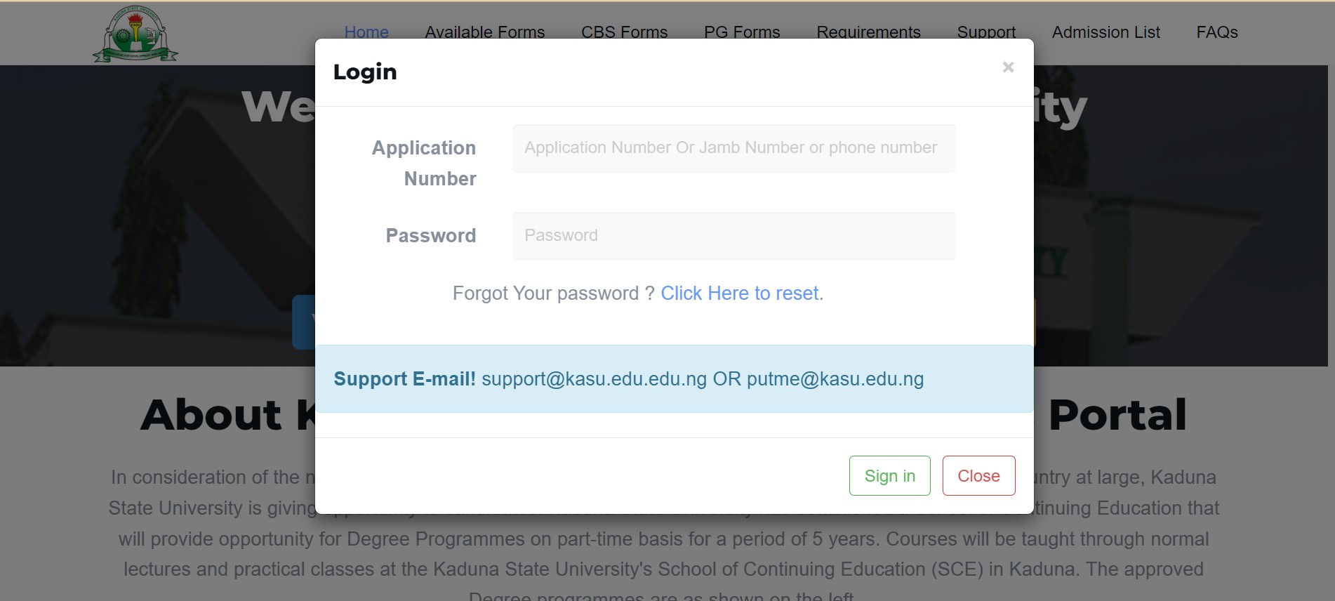 KASU Activates Post UTME Reprinting Portal for 2024/2025 Academic ...