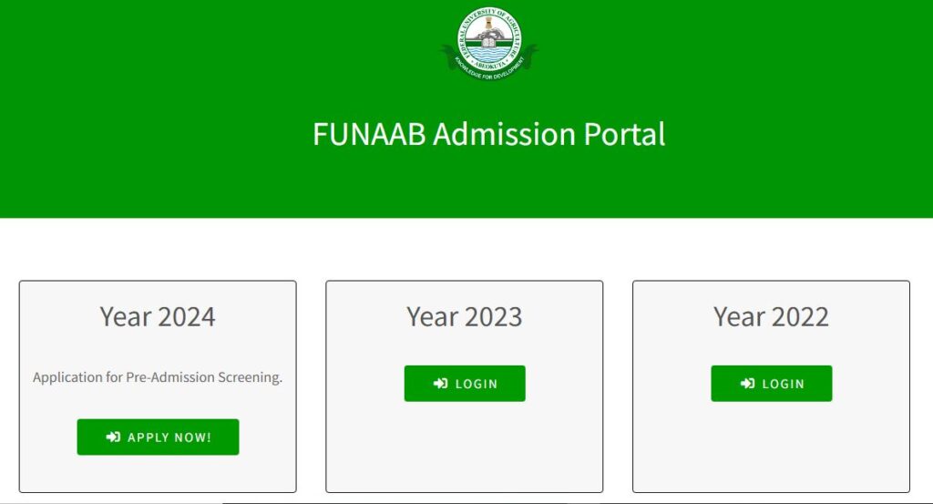 FUNAAB Admission List for 2024/2025 is Out | How to Check - SchoolPursuit